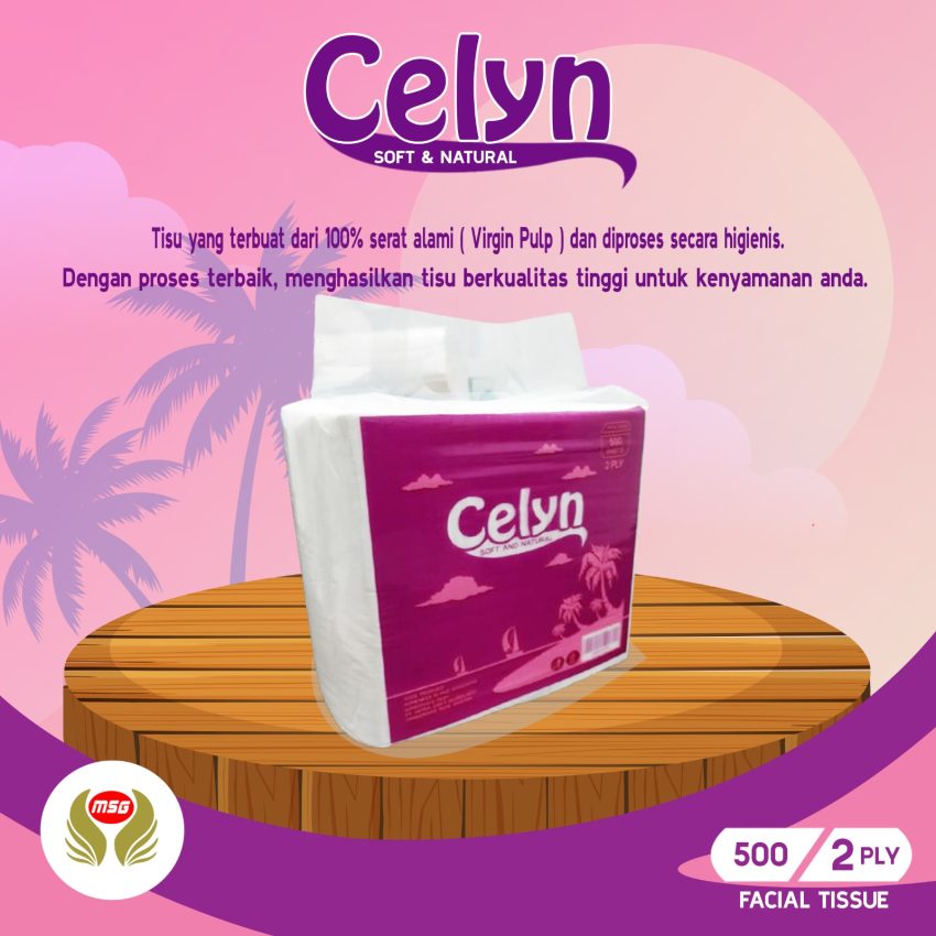 Celyn Facial Tissue – 500 – Mitra Sakti Globalindo