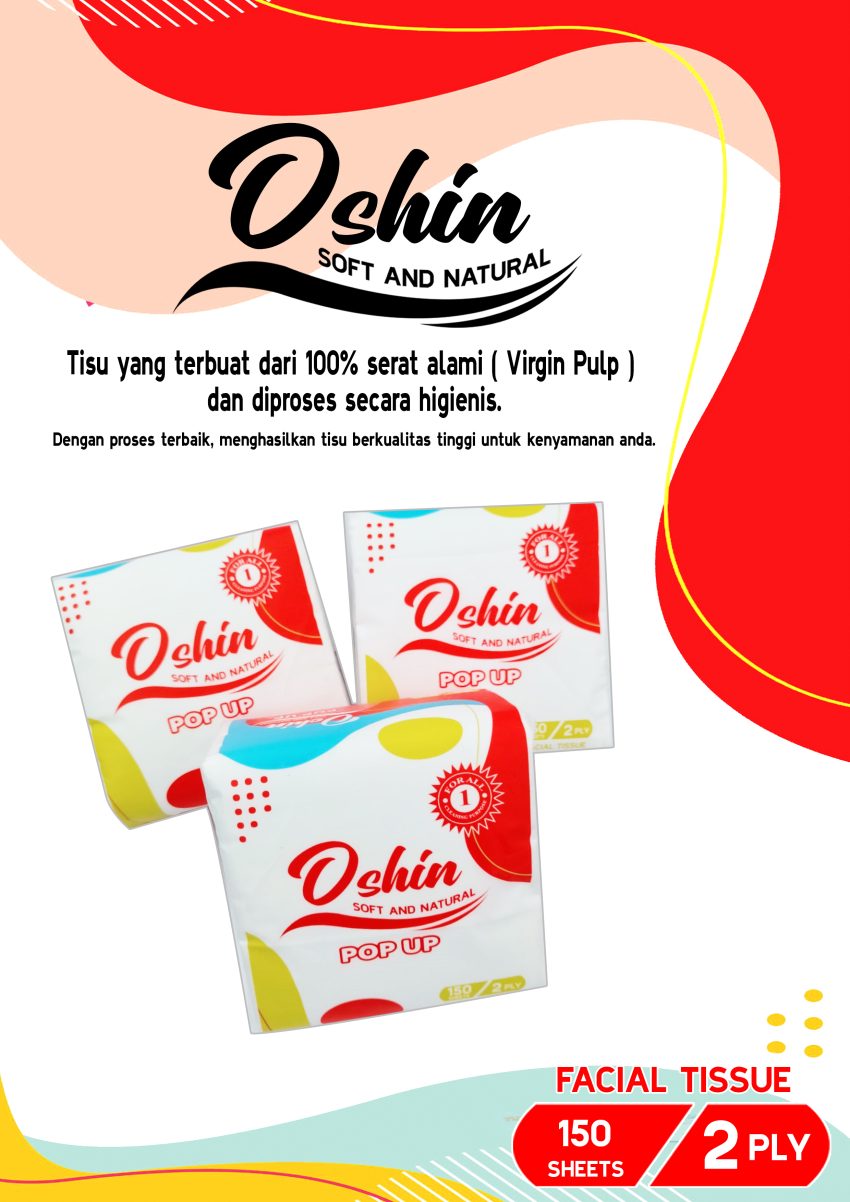 Oshin Pop Up Facial Tissue – Mitra Sakti Globalindo